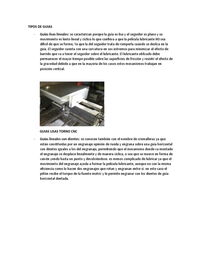 Tipos de Guias | PDF | Engranaje | Mecánica