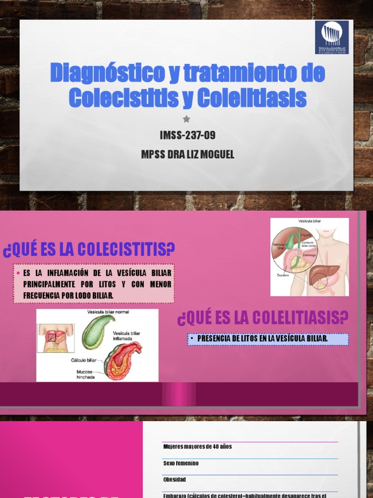 Diagnóstico y Tratamiento de Colecistitis y Colelitiasis | PDF | Medicina CLINICA ...