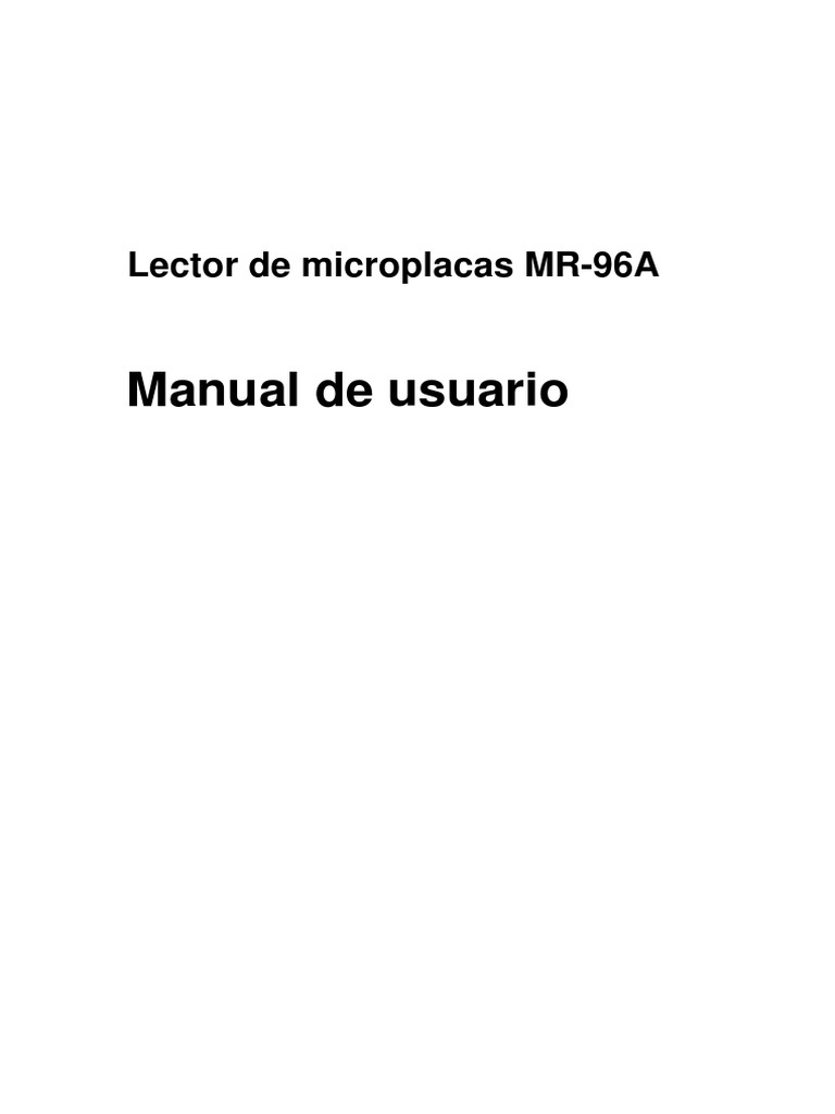 MR-96A - Operation Manual - V1.0 - Spanish | PDF | Propiedad ...