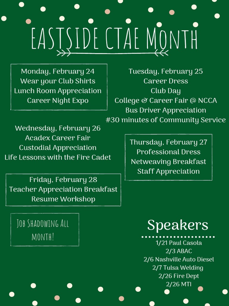 Ctae Month Activities 2 | PDF