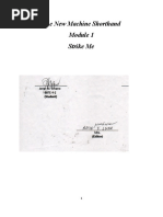 Module 1, Machine Shorthand | PDF | Shorthand | Computer Keyboard