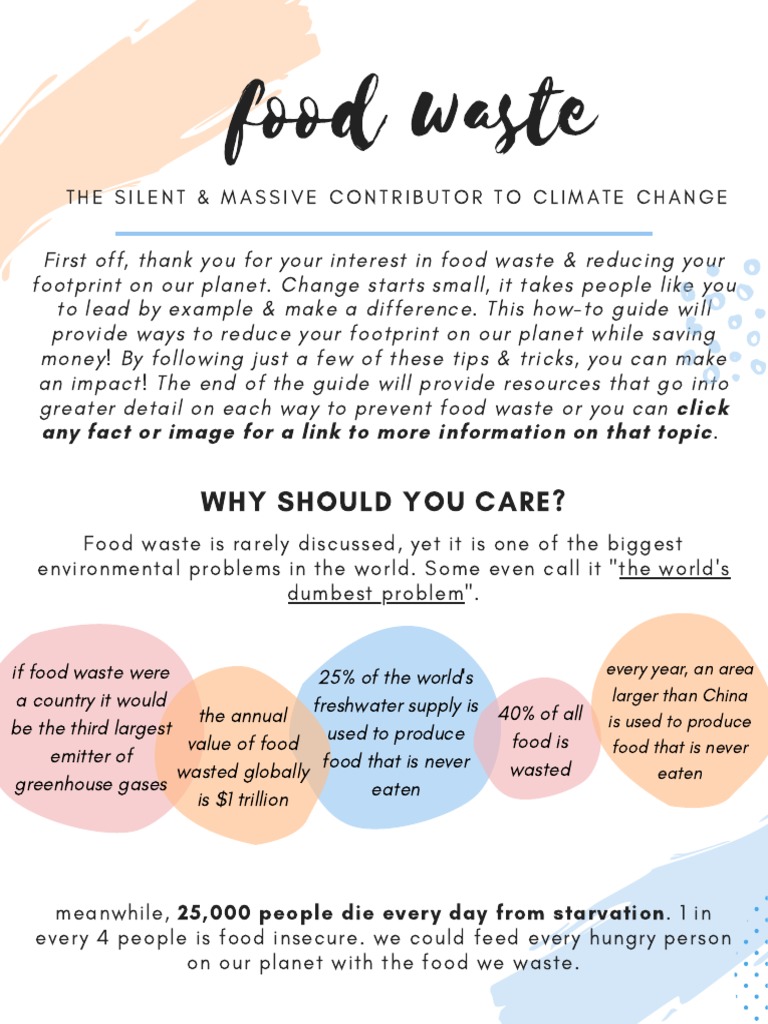 Guide To Reduce Food Waste | PDF | Fruit Preserves | Foods