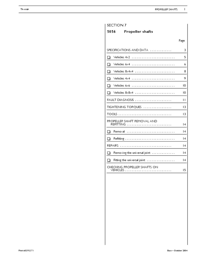 10 Propeller Shaft | PDF | Axle | Propeller