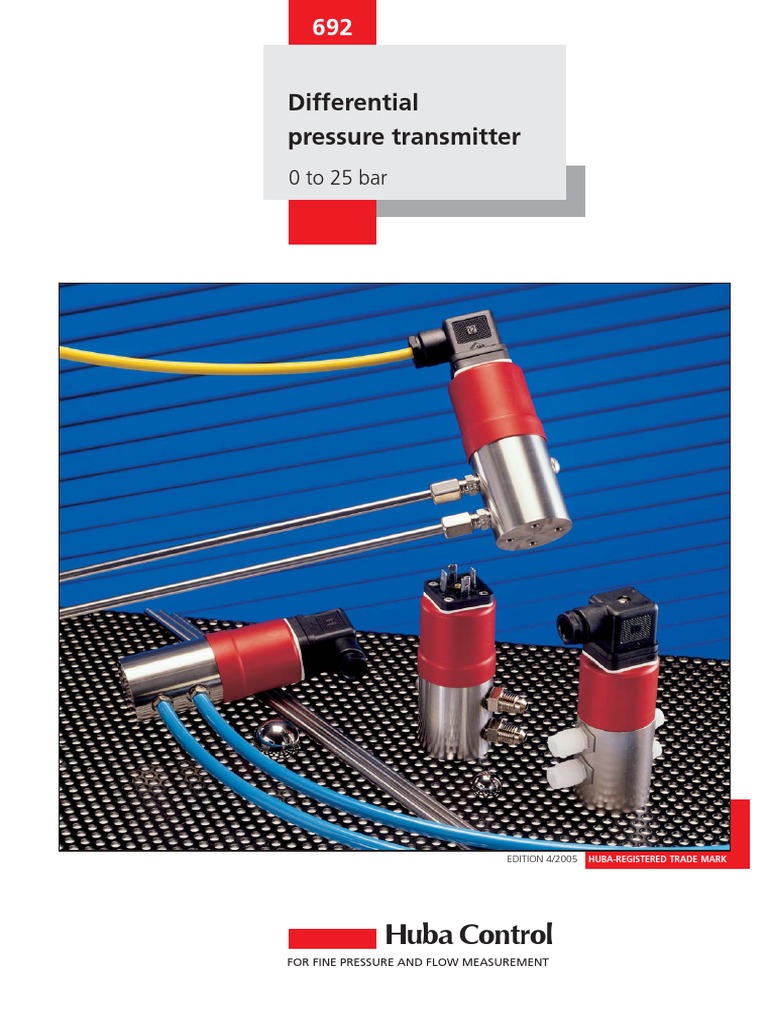 Huba Control: Differential Pressure Transmitter | PDF | Pipe (Fluid ...