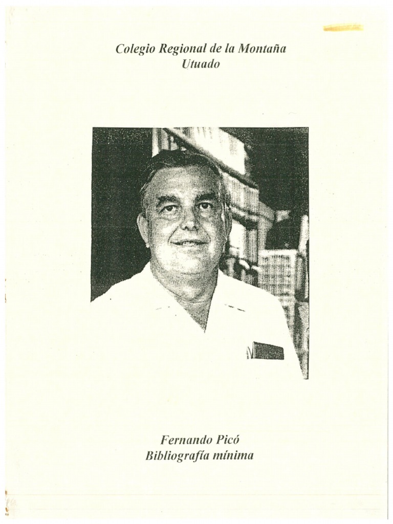 Fernando Picó Bibliografía PDF | PDF