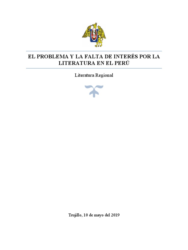 El Problema y La Falta de Interés Por La Literatura en El Perú | PDF ...
