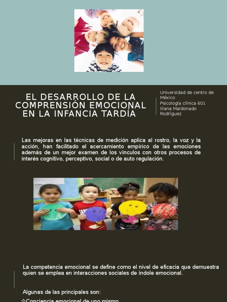 El Desarrollo de La Comprensión Emocional en La Infancia | PDF | Las ...
