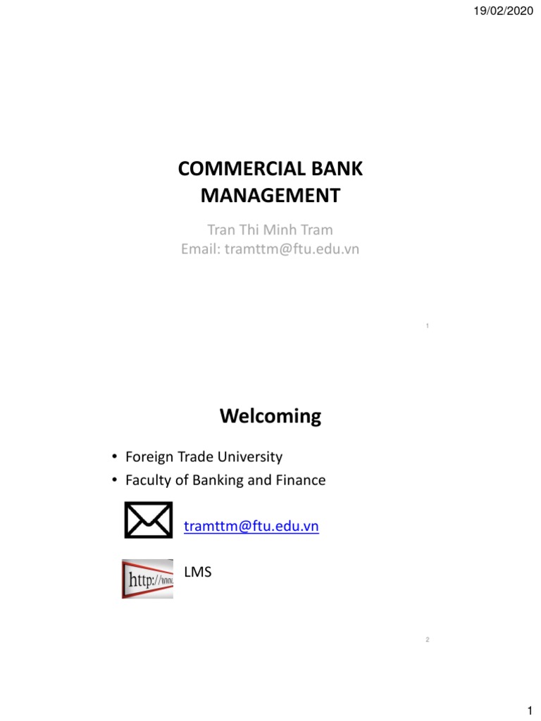 1 - Apd - Commercial Bank Management PDF | PDF | Mergers And ...