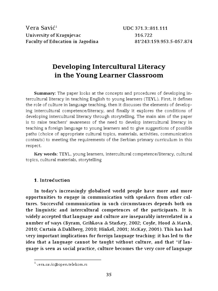 Developing Intercultural Literacy in The PDF | PDF | Cross Cultural ...