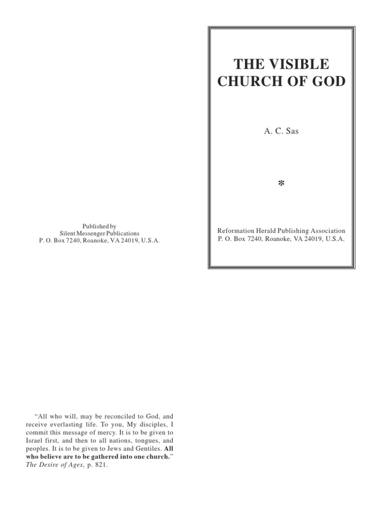 34-The Visible Church | PDF | Christian Church | Armor Of God