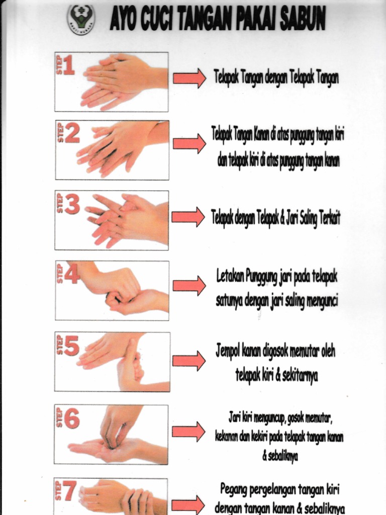 7 Langkah Cuci Tangan PDF | PDF