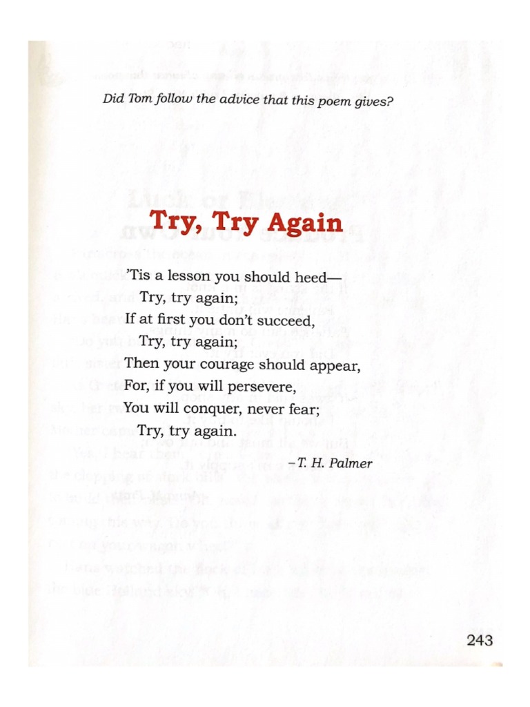Try Try Again | PDF