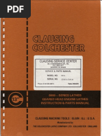 Colchester Student Lathe Manual PDF | PDF