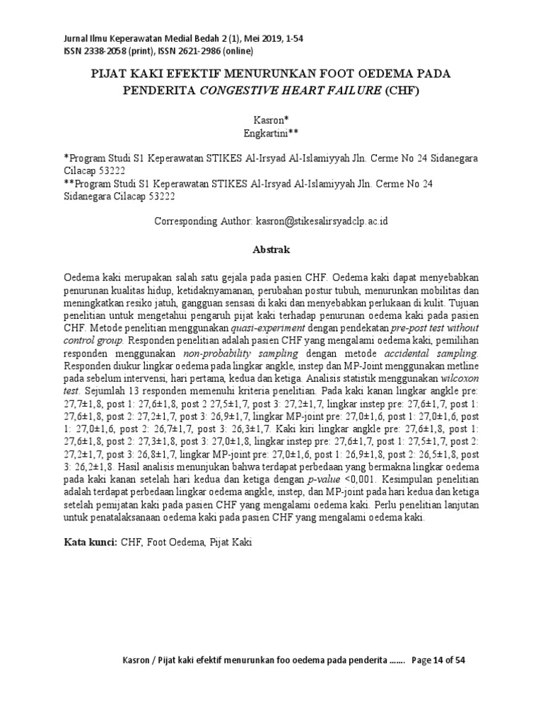 Foot Oedema PDF | PDF
