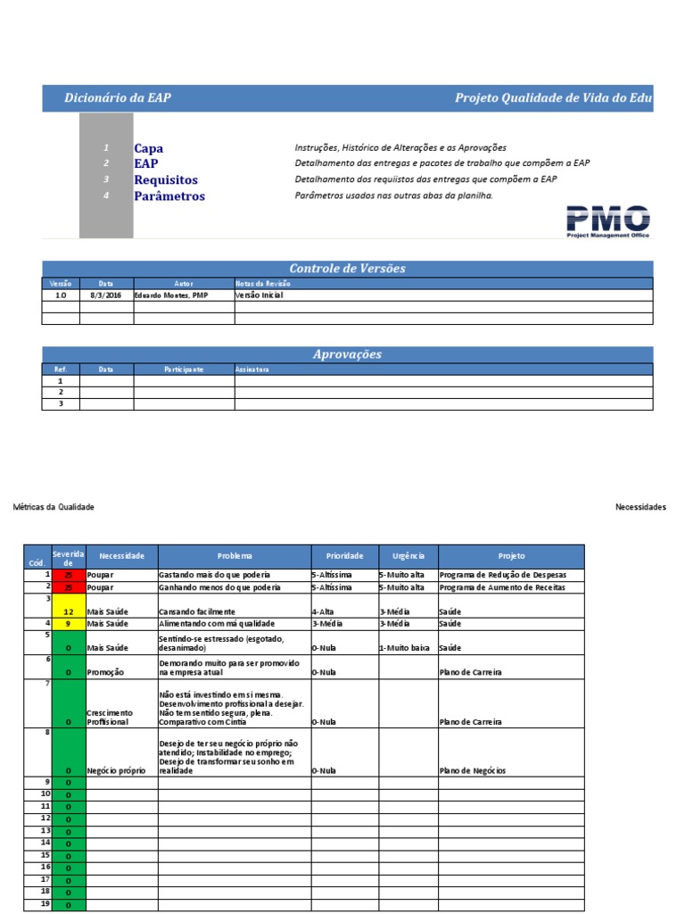 Dicionário da EAP para Projetos | PDF | Business | Science