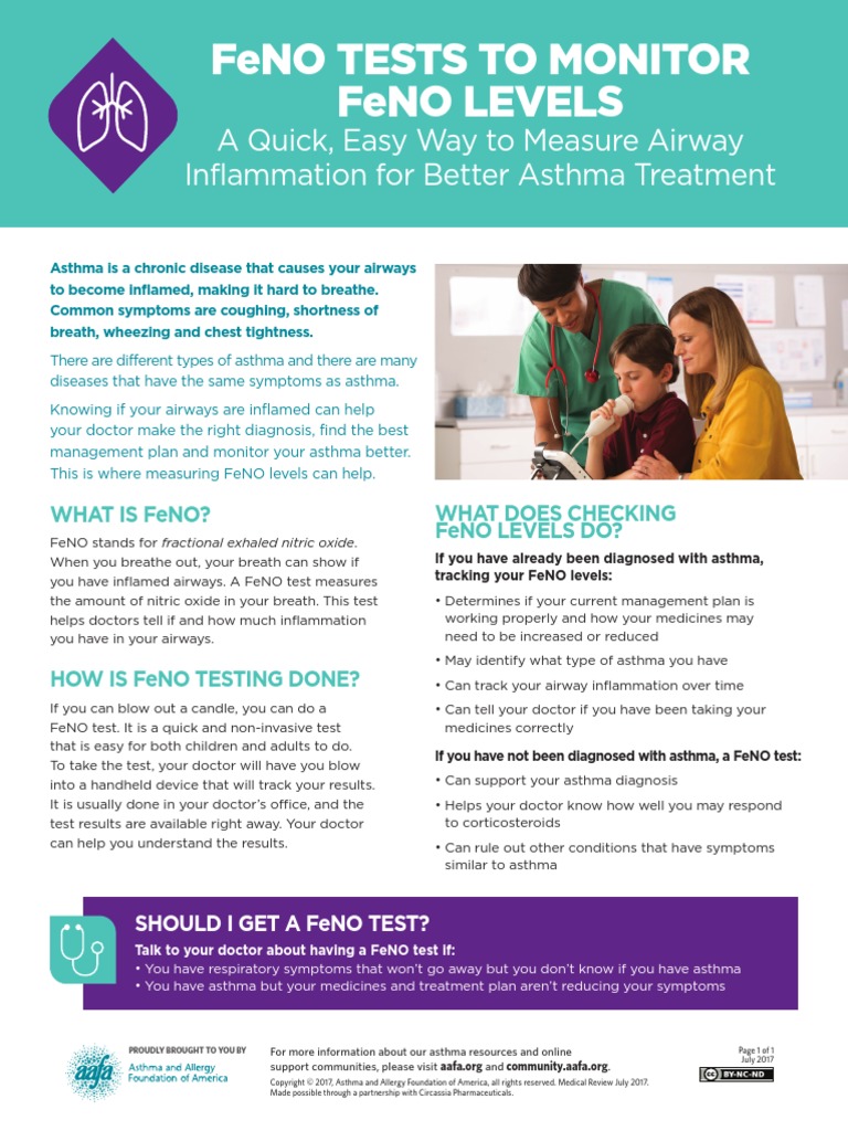 Feno Tests To Monitor Feno Levels | PDF | Asthma | Respiratory Diseases