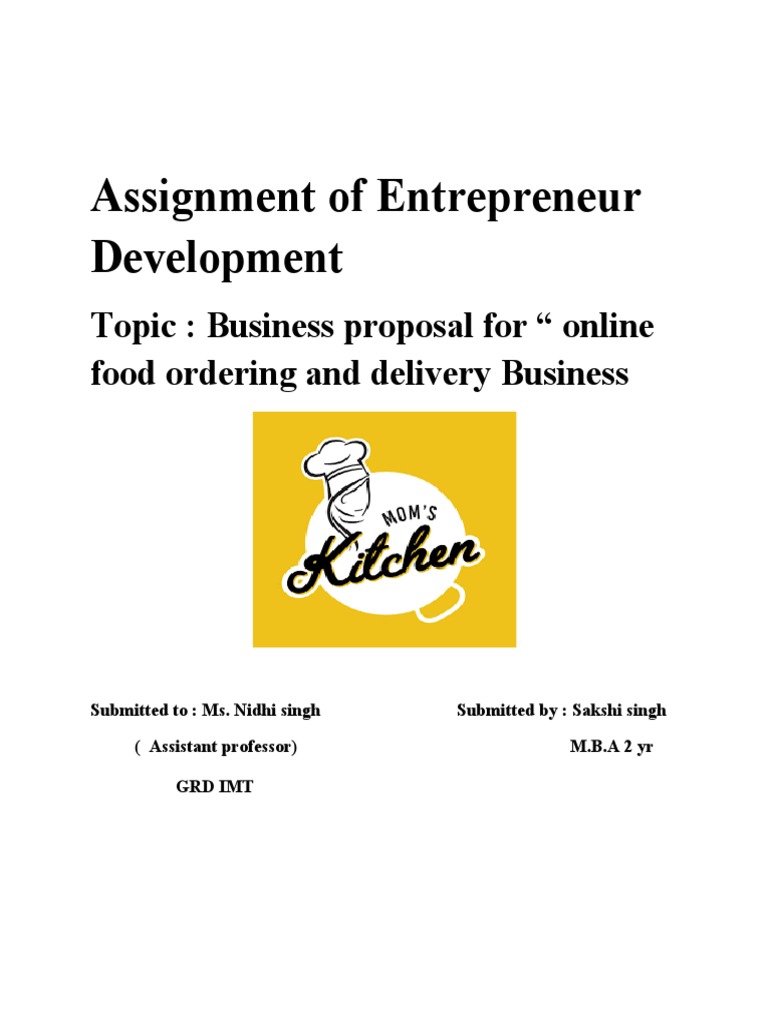 Assignment of Entrepreneur Development | PDF | Pricing | Foods