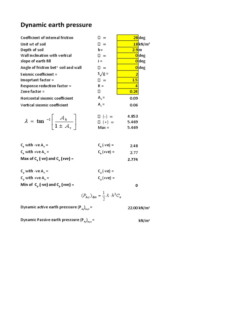 Dynamic Earth Pressure | PDF | Civil Engineering | Classical Mechanics