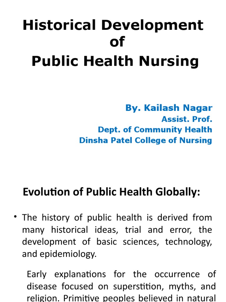 Historical Development of Public Health Nursing | PDF | Public Health ...