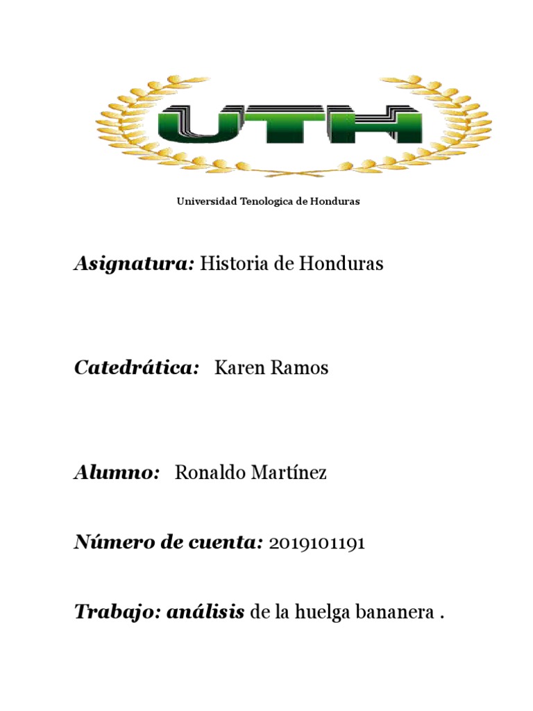 Enclave Bananero | PDF | Honduras | Economias