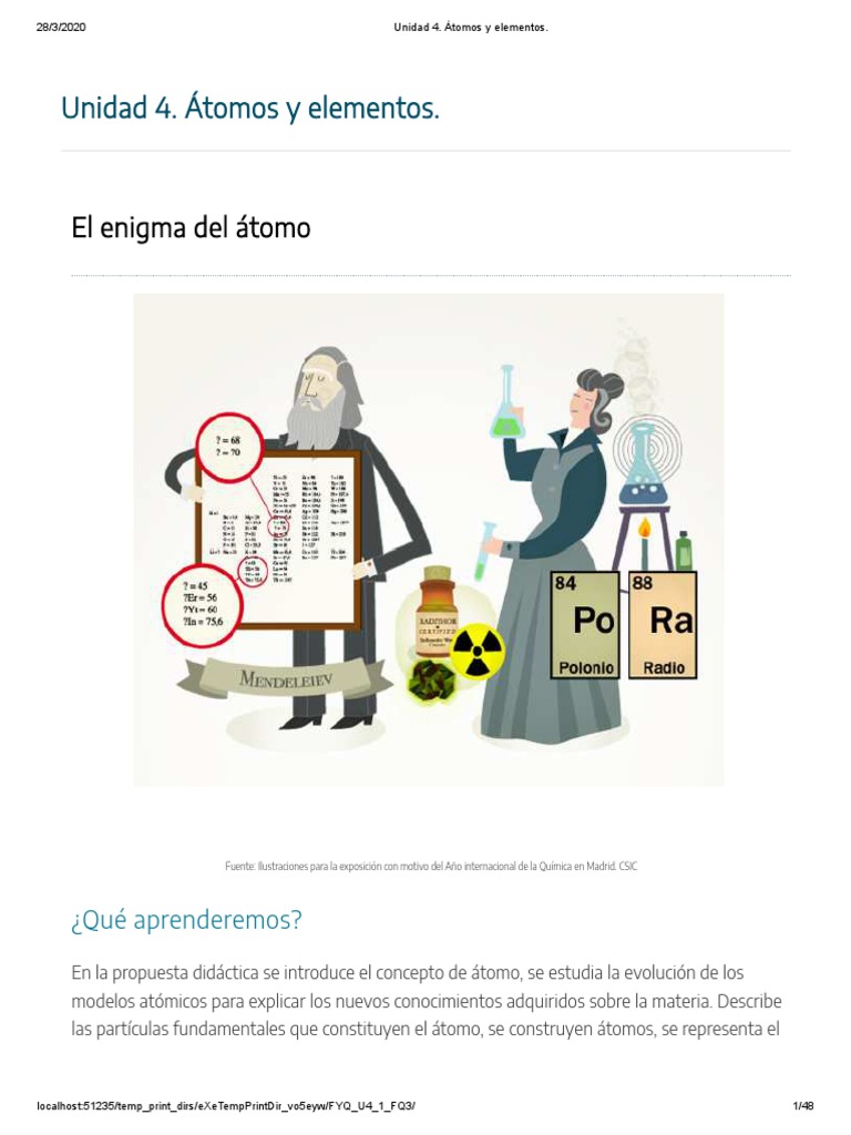 Elementos Químicos y Modelos Atómicos | PDF | Núcleo atómico | Átomos