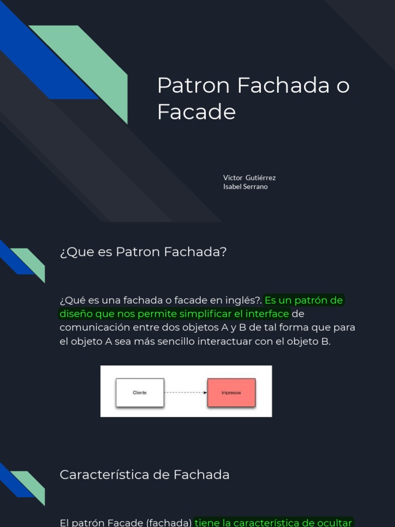 Patron Fachada o Facade PDF | PDF
