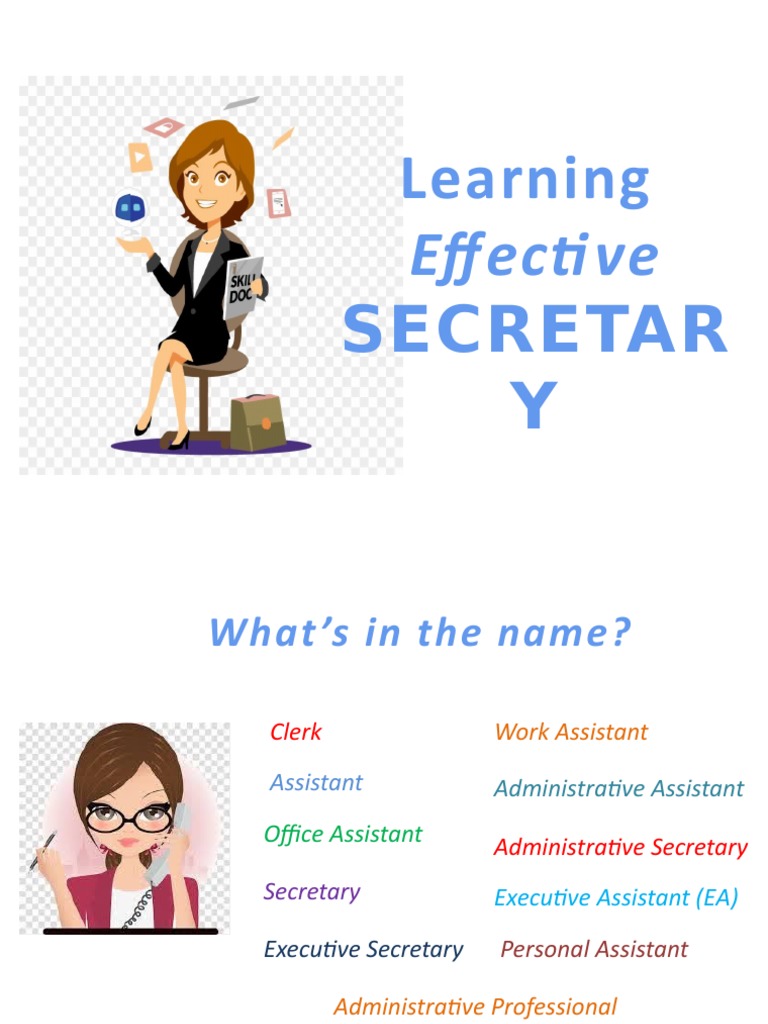 Learning Effective Secretary | PDF | Secretary | Motivation