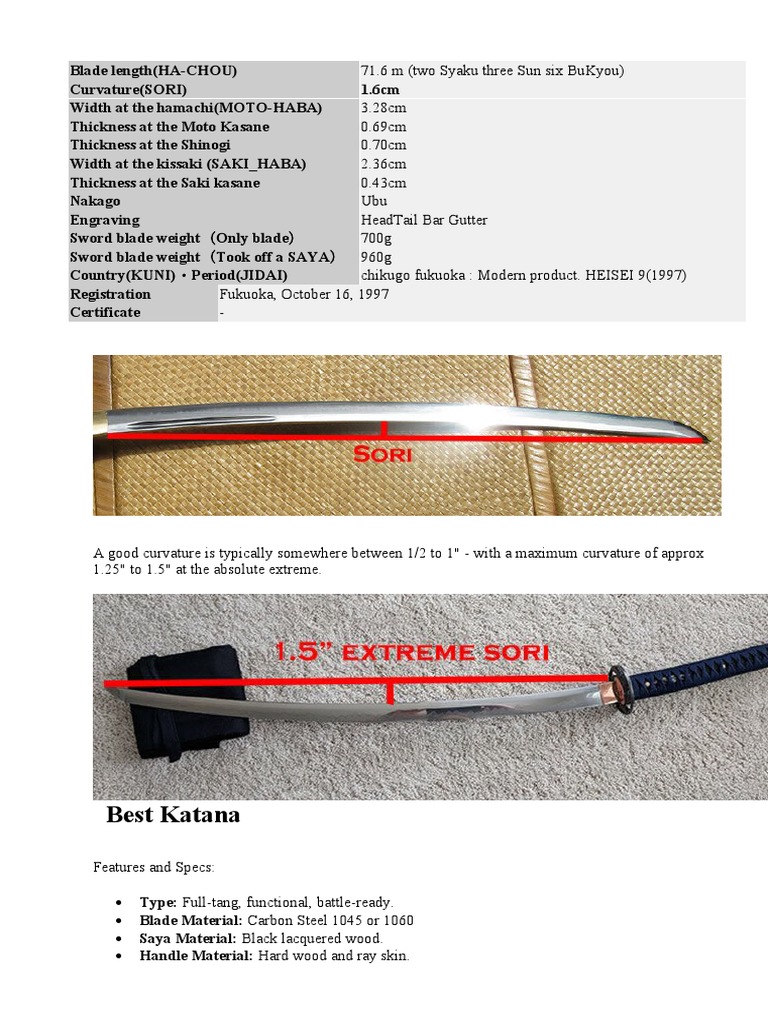 SWORD Blade Length | PDF | Sword | Tools