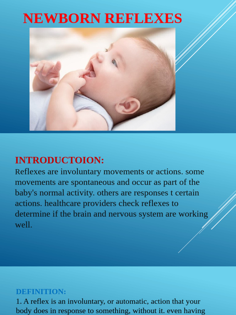 Flexor Withdrawal Reflex Baby