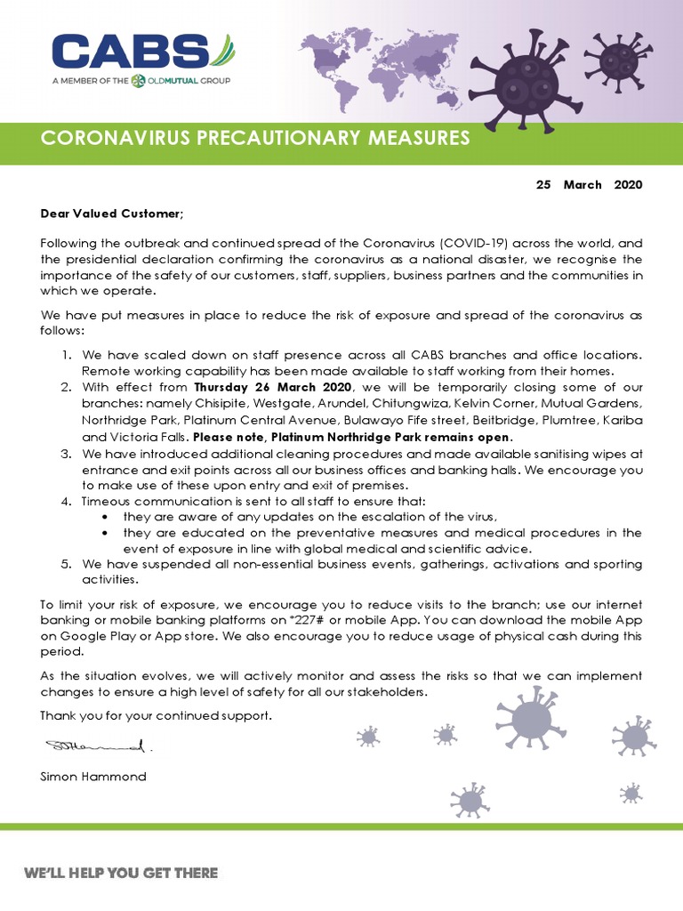 Covid19 Precautionary Measures | PDF