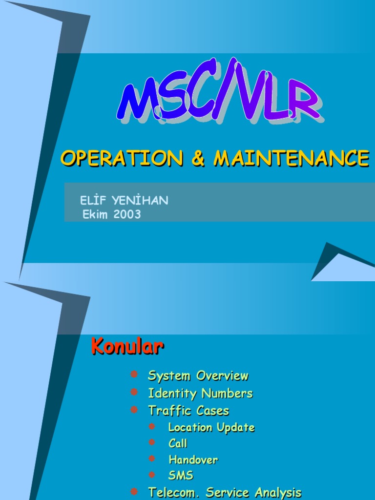 MSC&VLR Presentation | PDF | Technological Change | Networks