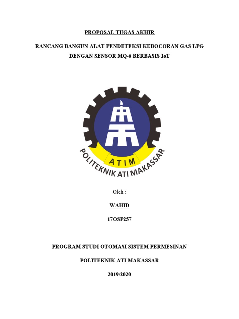 Proposal Tugas Akhir (Sampul) | PDF