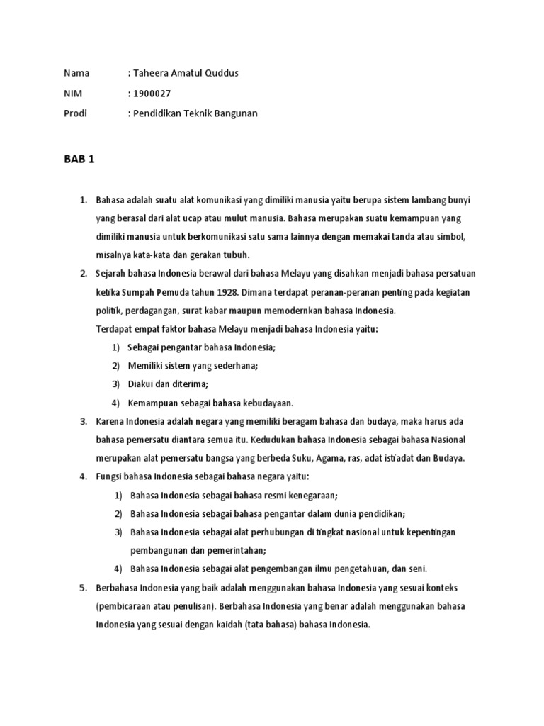 PTB - A - Taheera Amatul Quddus - Jawaban Buku PBI | PDF