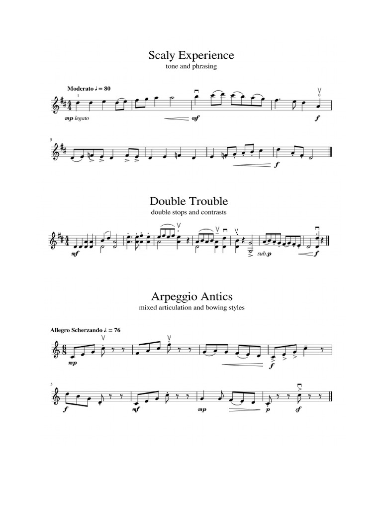 Trinity Violin Grade 2 Studies | PDF