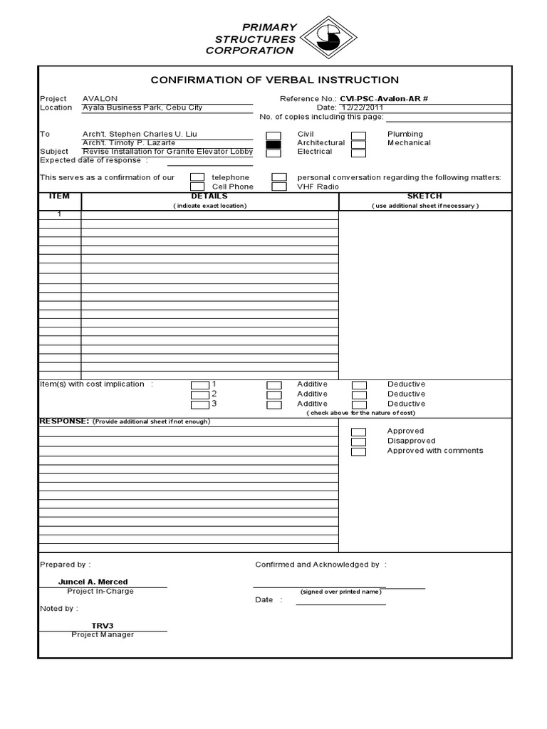 CVI Form | PDF