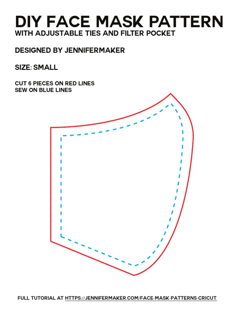 Adjustable DIY Face Mask Patterns | PDF | Cooking, Food & Wine | Self ...