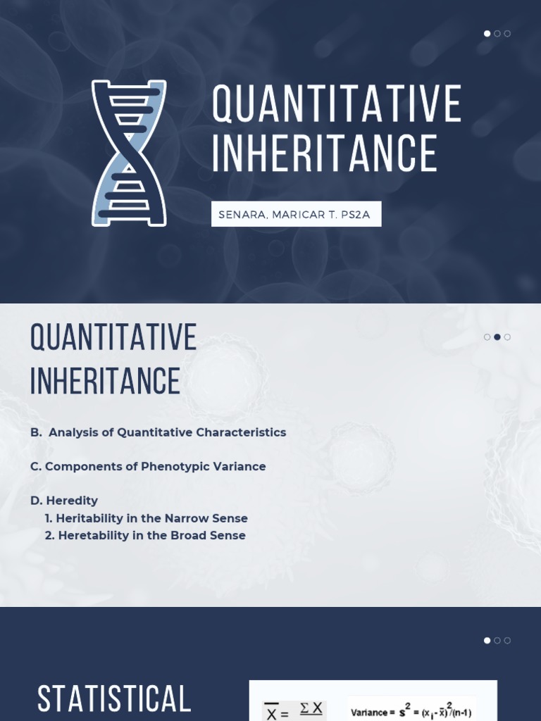 Quantitative Inheritance PDF | PDF | Heritability | Heredity