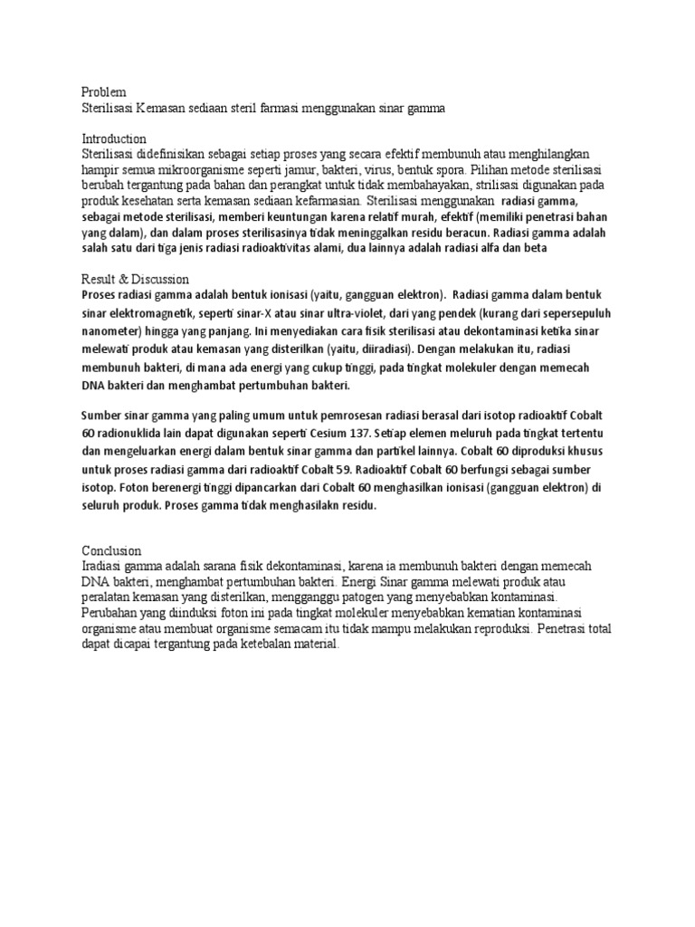 Sinar Gamma Poster | PDF