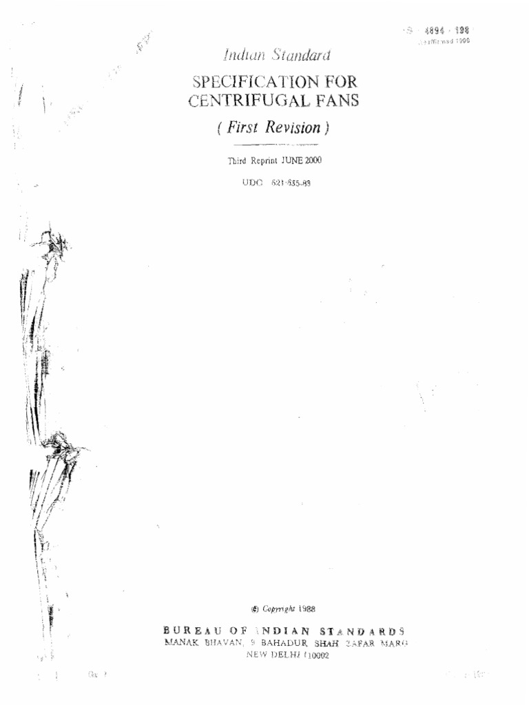 Is 4894 Standard PDF | PDF | Pressure Measurement | Pressure