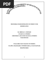 Thesis Synopsis Format Rguhs | PDF | Thesis | Medicine