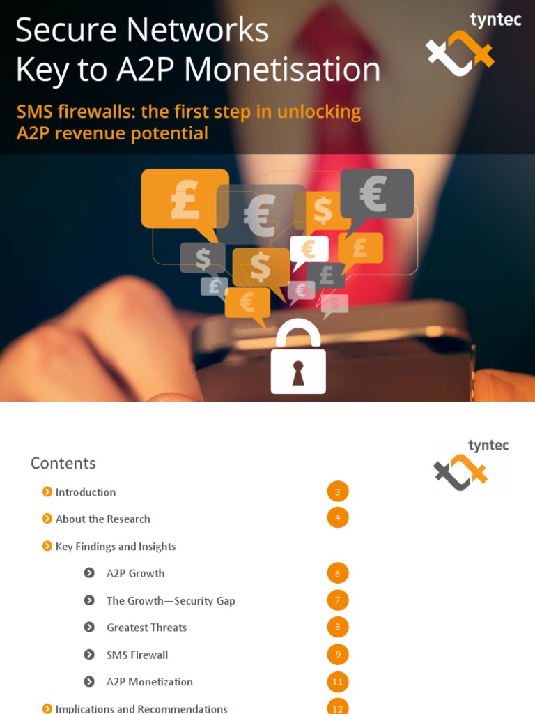 Tyntec 2015 Research - Secure Networks Key To A2P Monetization | PDF | Firewall (Computing ...