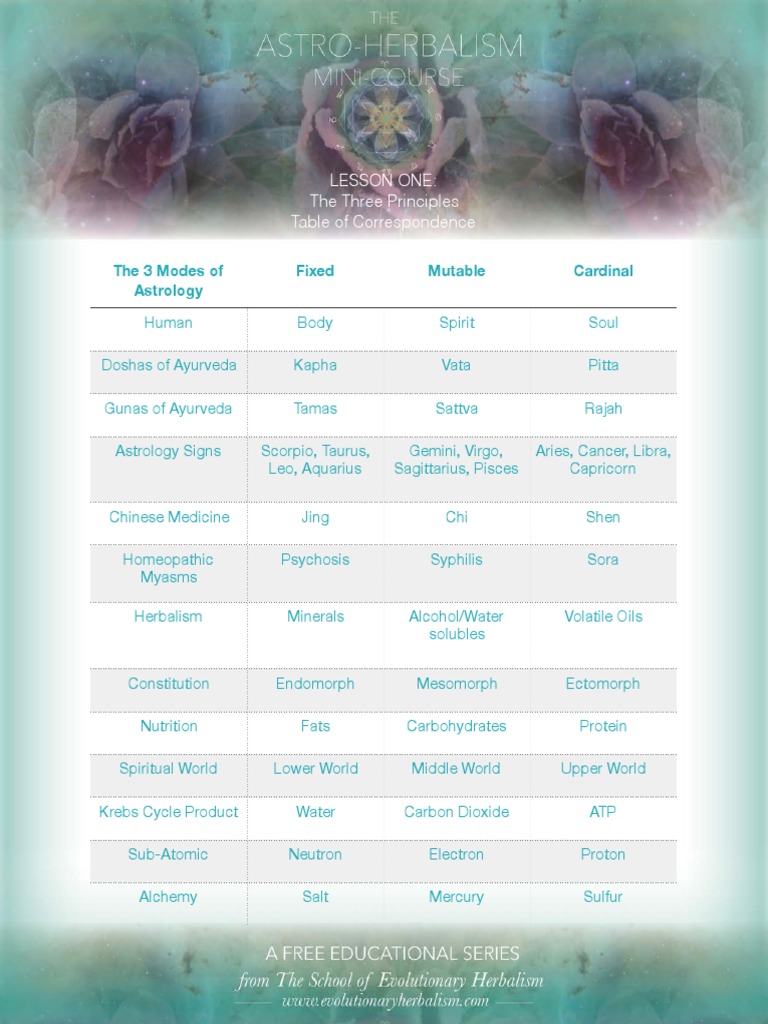 The 3 Principles Table | PDF