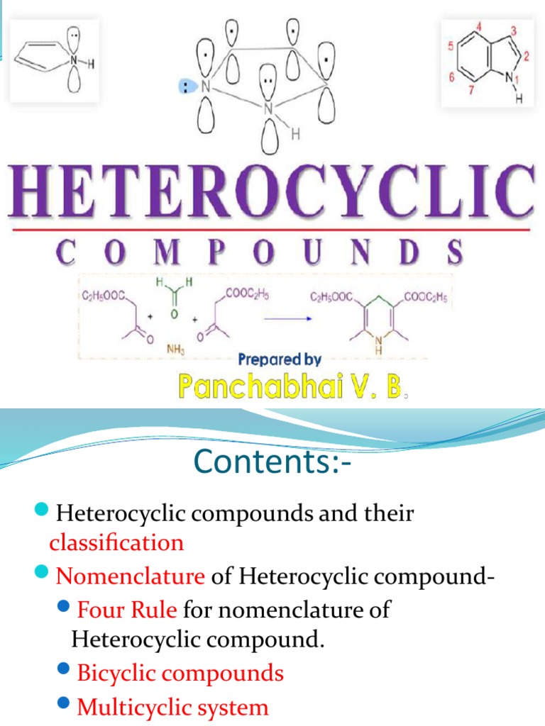 Organic Chemistry Iupac Of Heterocyclic Compounds