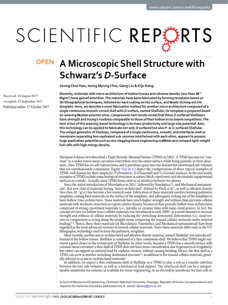 Schwartz D Structure | PDF | Tissue Engineering | Cell Membrane