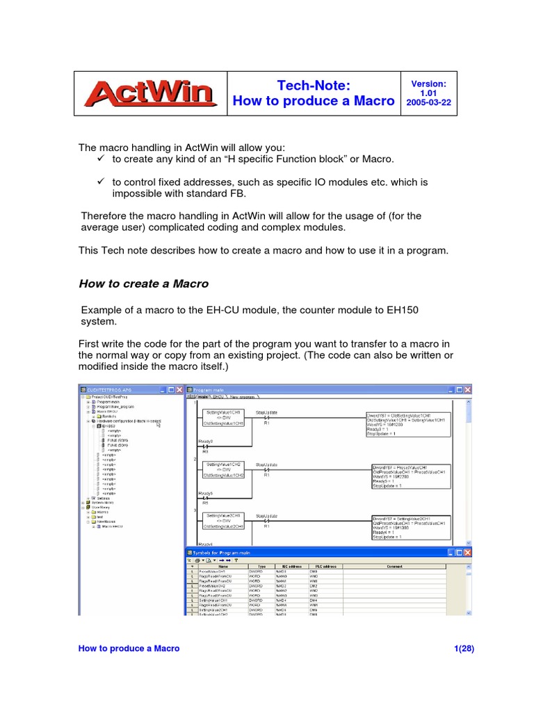 How To Produce and Use A Macro | PDF | Macro (Computer Science) | Library (Computing)