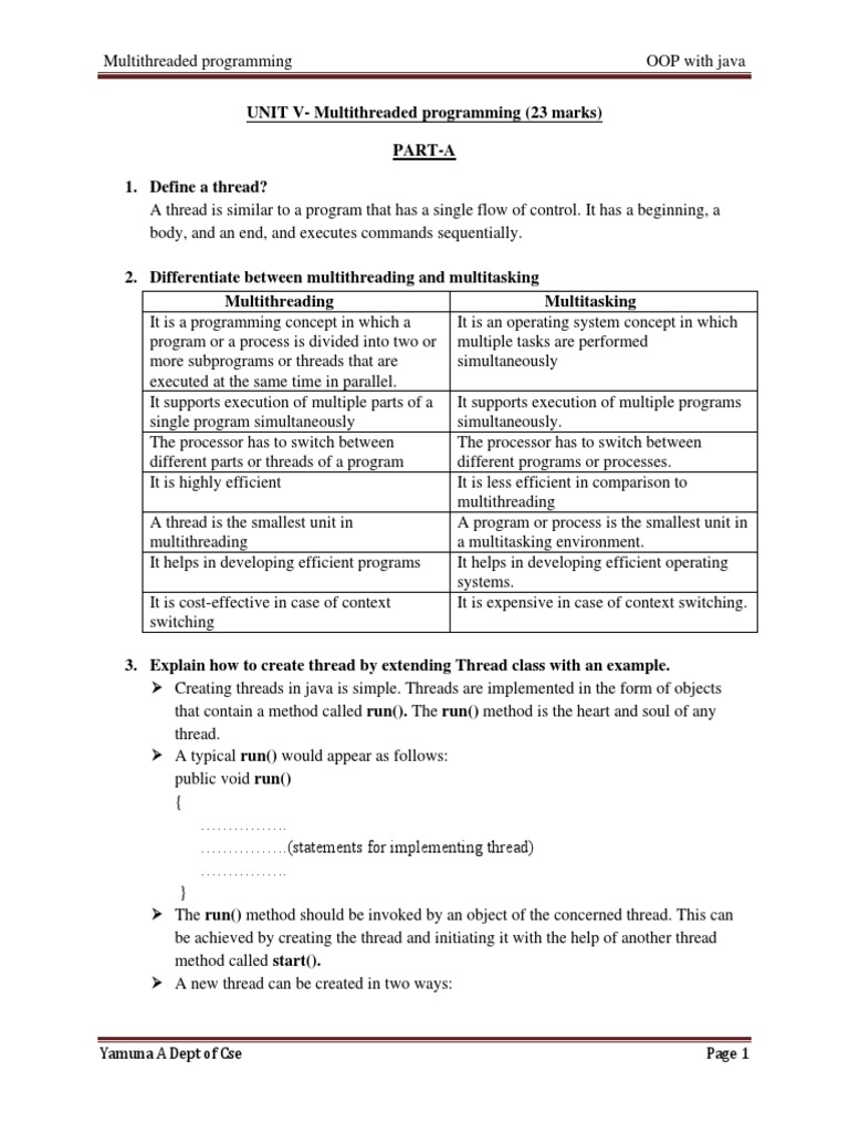 Oop Java Multithreaded Programming Pdf Thread Computing Method Computer Programming 1770
