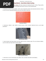 Blowhole Defect in Sand Casting | PDF | Casting (Metalworking) | Procedural Knowledge