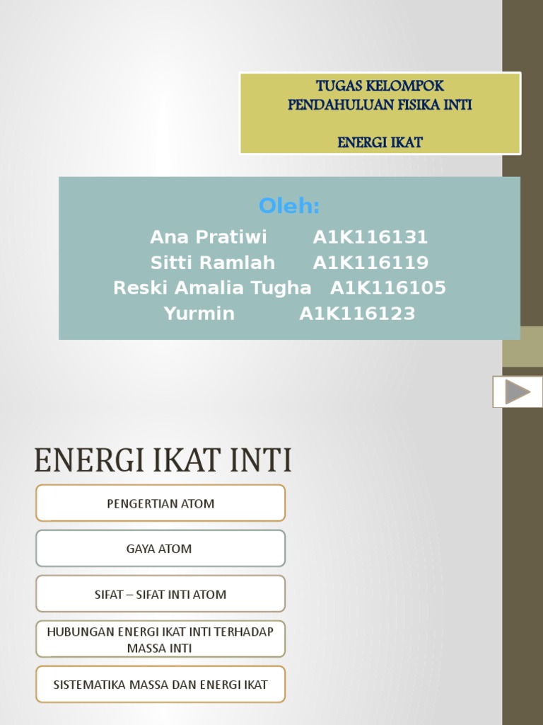 Energi Ikat dan Sifat Inti Atom | PDF