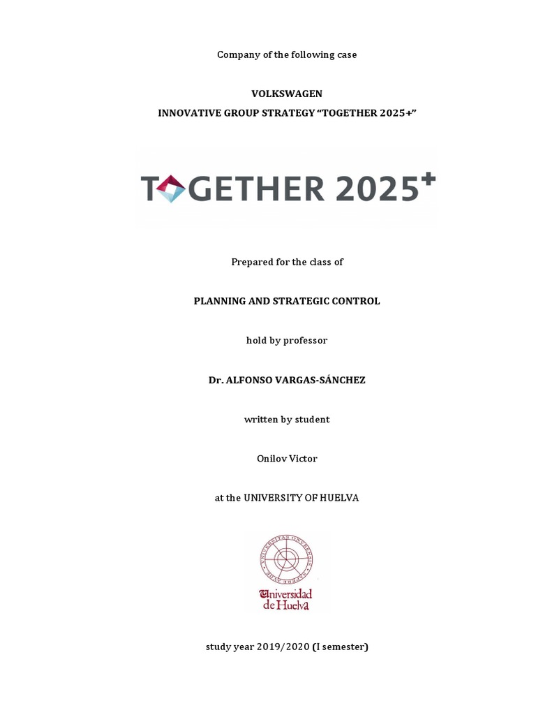 Volkswagen's Together 2025+ Strategy | PDF | Nazi Germany | Car
