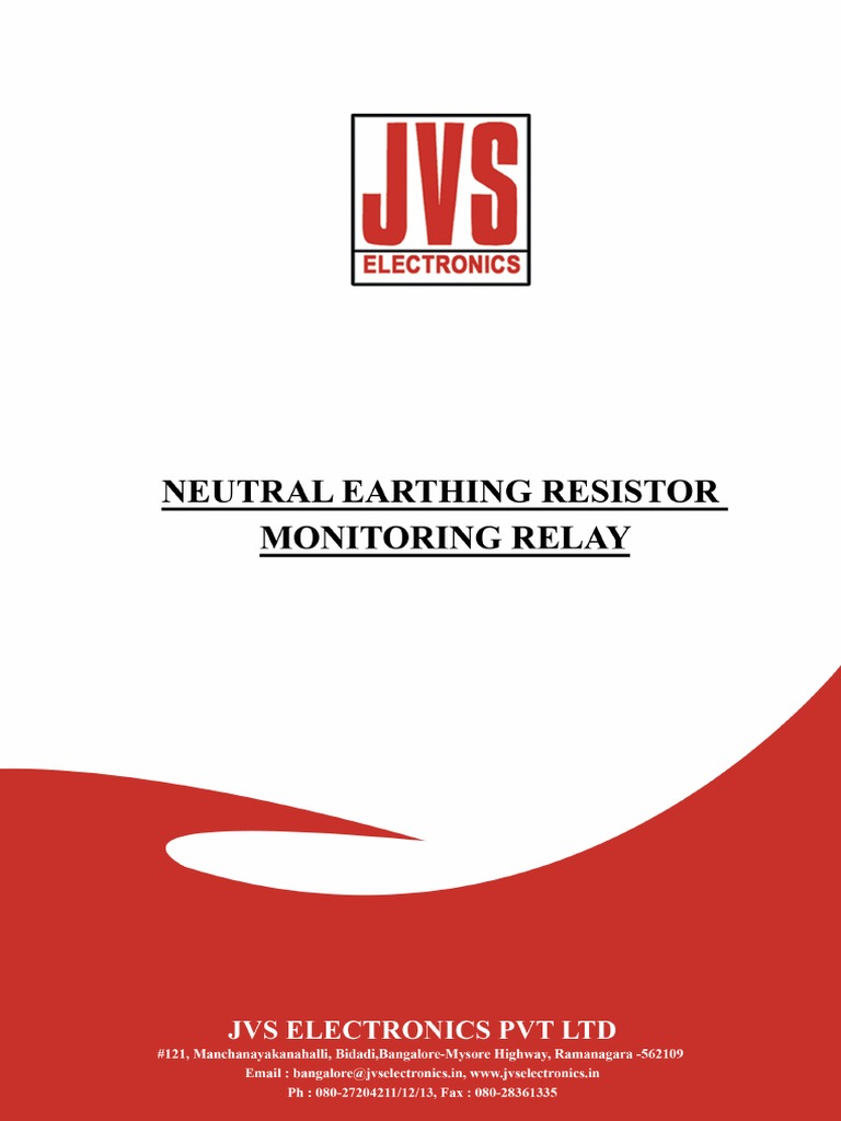 JRV 402 (NGR Monitoring Relay) | PDF